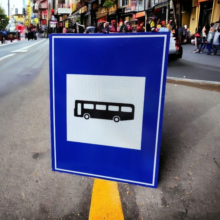 Bus Stop Sign Board Manufacturer in India | Buy Online Signage