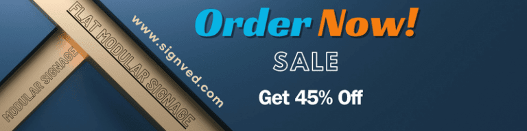 Modular Signage Manufacturer in India | Buy Online | Flat | Curve ...