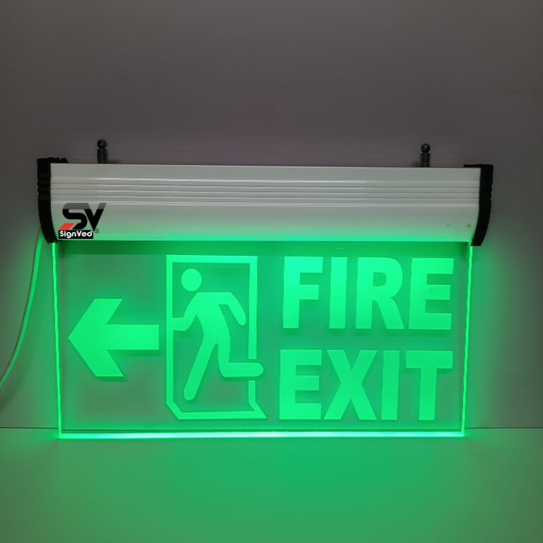 Buy LED Exit Sign Online in India | Light Signage Manufacturer