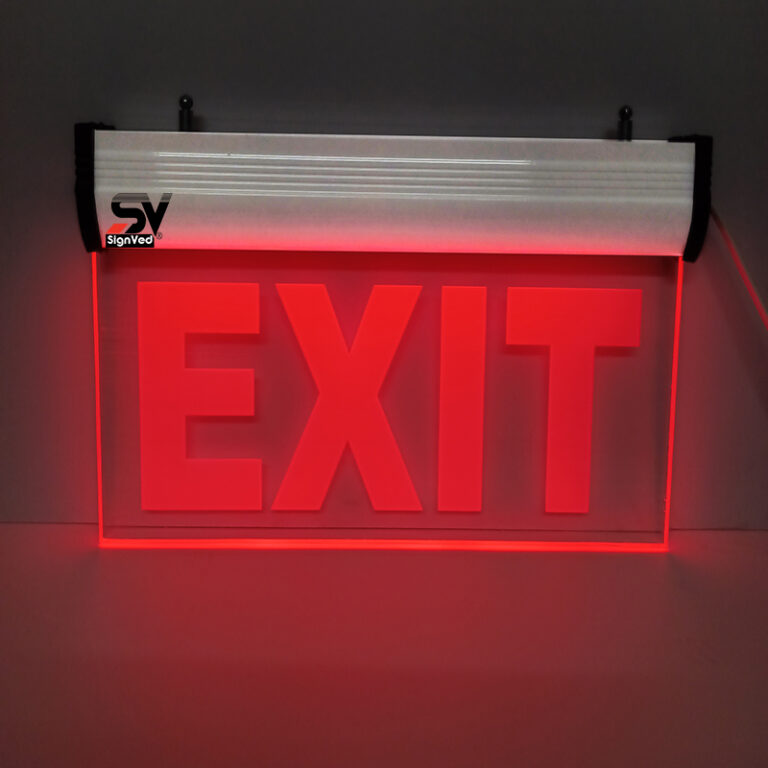 Buy LED Exit Sign Online in India | Light Signage Manufacturer