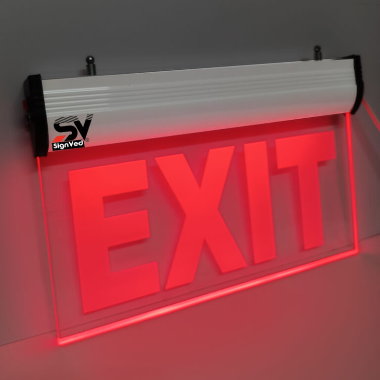 Buy LED Exit Sign Online in India | Light Signage Manufacturer
