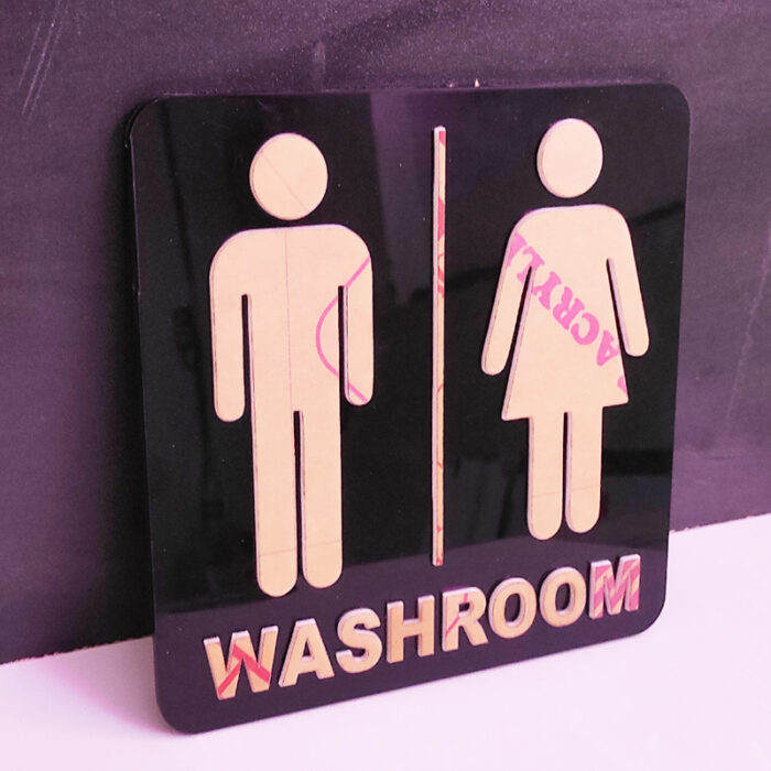 Buy Acrylic Washroom Signage Online in India | Sign Manufacturer ...