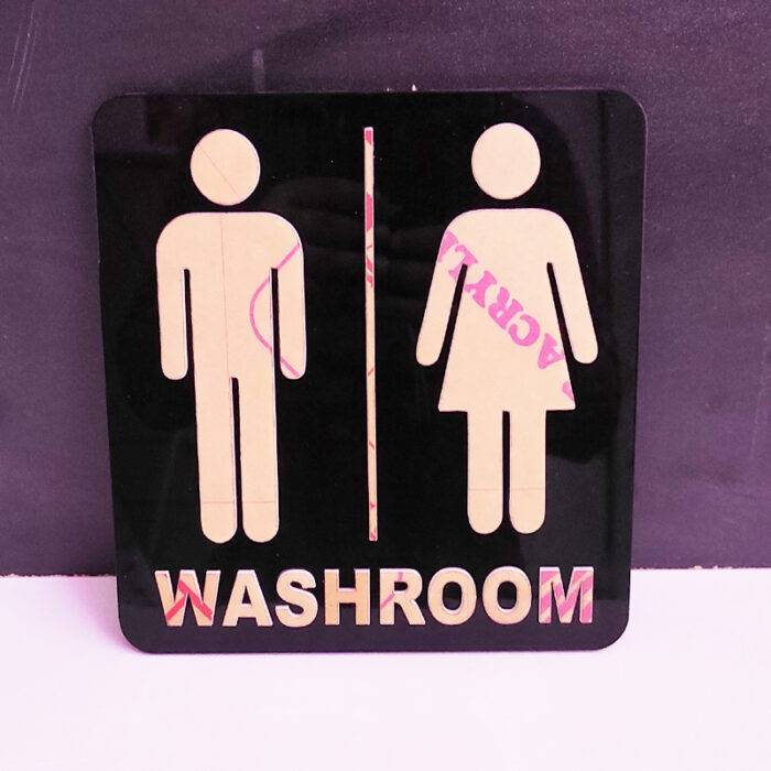 Buy Acrylic Washroom Signage Online in India | Sign Manufacturer ...