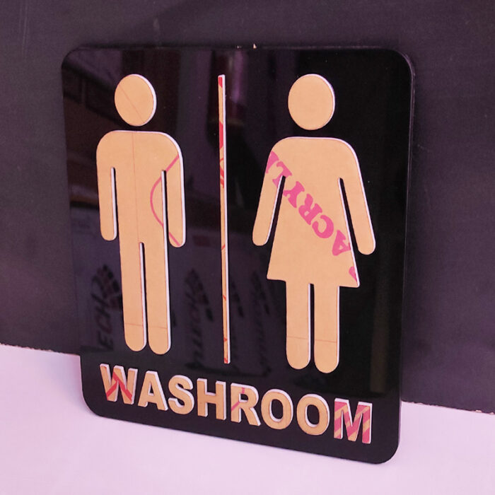 Buy Acrylic Washroom Signage Online in India | Sign Manufacturer ...