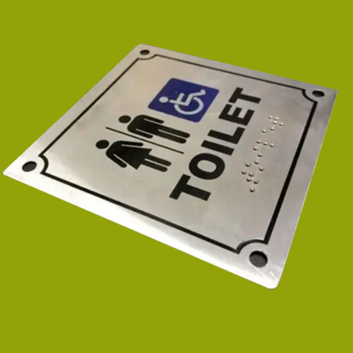Stainless Steel Restroom Braille Signage Manufacturer in India | Buy ...