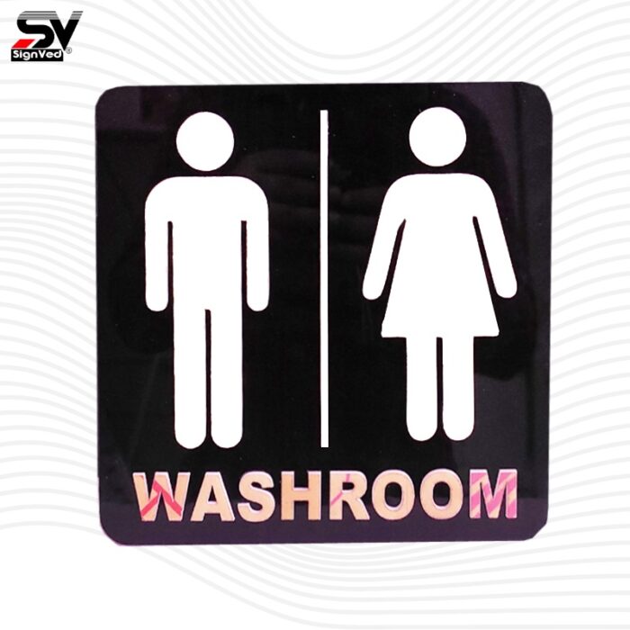 Buy Acrylic Washroom Signage in India | Manufacturers | Ladies | Gents