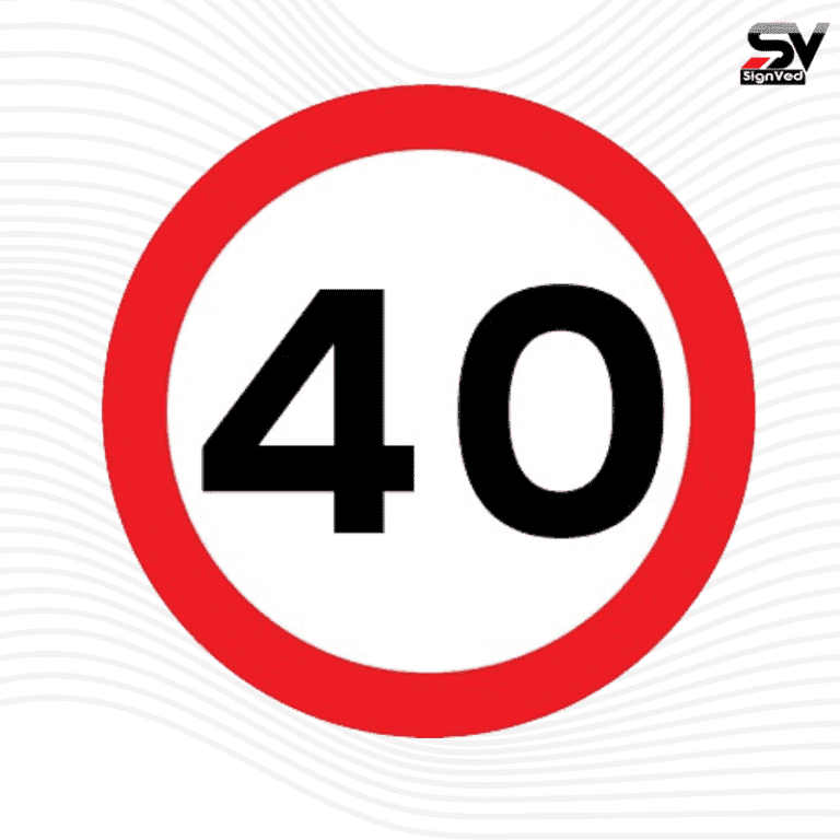 Speed Limit Warning Sign Board Manufacturer in India | Company | Sign Ved