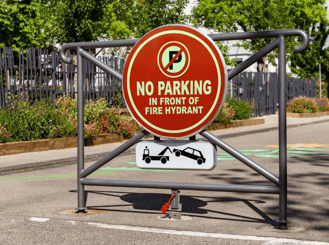 No Parking Signage Board Manufacturer in India | Buy Night Glow